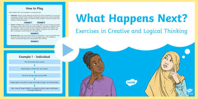 'What Happens Next?' - Thinking Skills PowerPoint