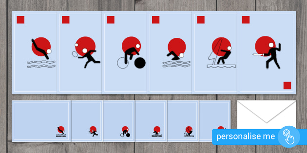 Complete Tokyo Olympics Letter Writing Set - Blue