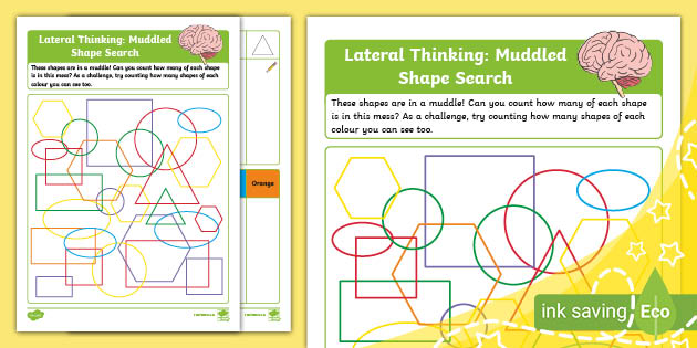 Lateral Thinking: Muddled Shape Search