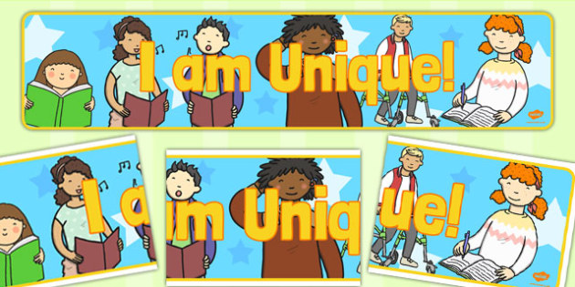 I Am Unique Display Banner