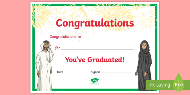 Graduation Certificate