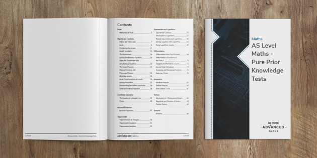 👉 AS Pure Mathematics - Prior Knowledge Test Booklet