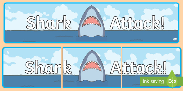 Shark Attack Display Banner (teacher made)