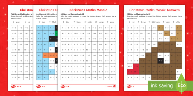 Christmas Hidden Pictures Math Worksheets 47 Christmas Worksheets