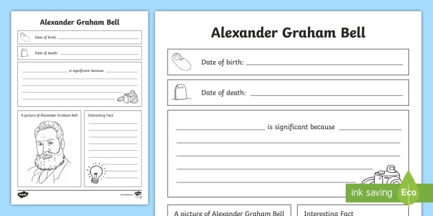Alexander Bell Significant Individual Fact Sheet - alexander bell Alexander Bell Significant Individual Fact Sheet - alexander bell