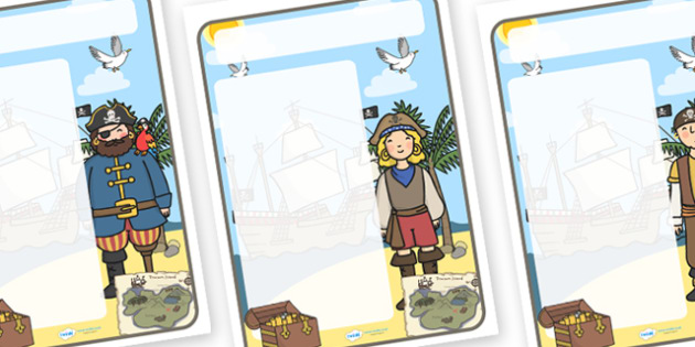 Pirate Themed Target Posters