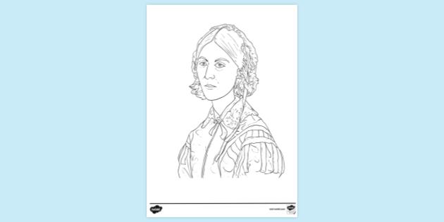 Florence Nightingale Colouring | Colouring Sheets