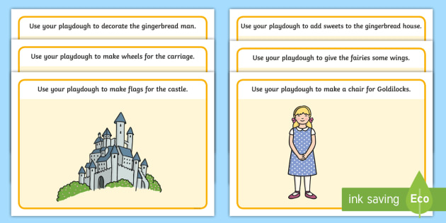 Traditional Tales Themed Playdough Mats