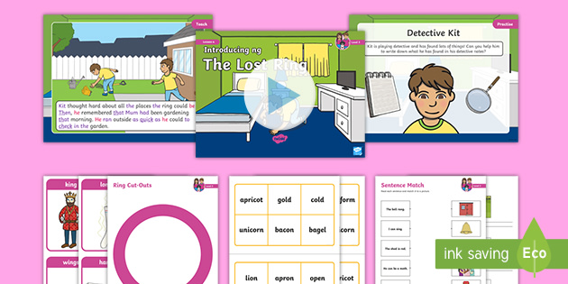 ng Words Phonics - Primary Resources (teacher made)