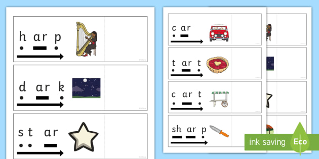 Phase 3 'ar' Read and Reveal Activity (teacher made)