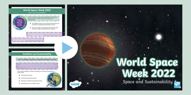 Space and Sustainability PowerPoint (teacher made)
