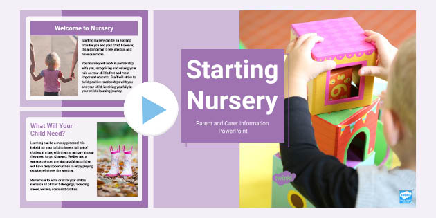 Starting Nursery Parent and Carer Information PowerPoint