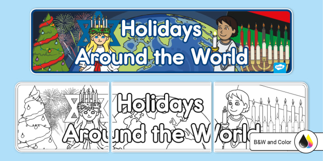 Holidays Around the World Banner (teacher made)