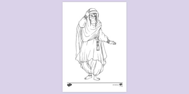 FREE! - Early Islamic Woman Colouring | Colouring Sheet