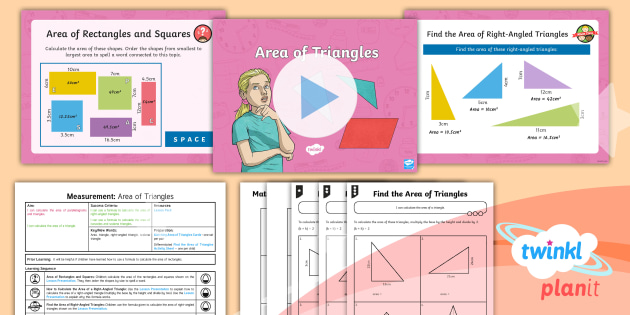 Year 6 Area of Parallelograms and Triangles PlanIt Maths Lesson 1