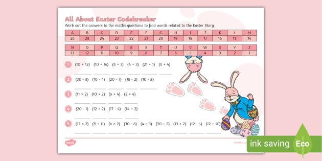 All About Easter Codebreaker (Teacher-Made)