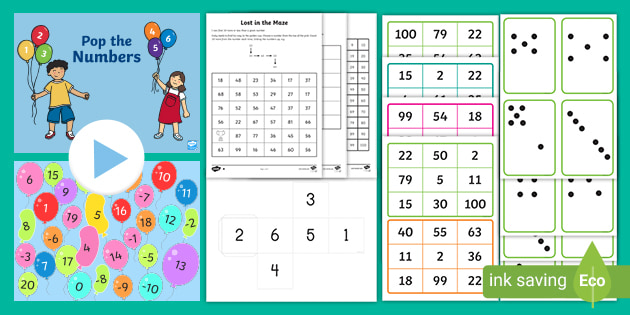 Maths First/Second Class Counting Pack 1 (teacher made)