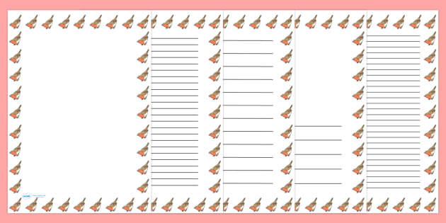 Robin Portrait Page Borders- Portrait Page Borders