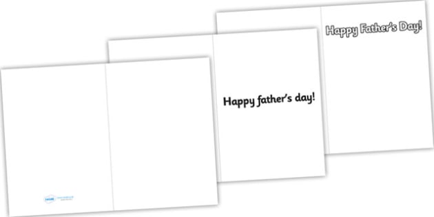 Father's day design a card template (teacher made)