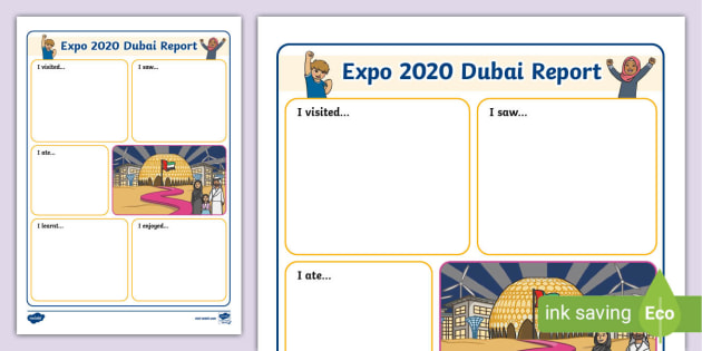 Expo 2020 Dubai Report Writing (teacher made)