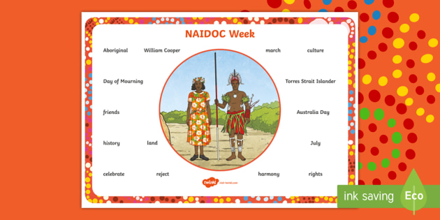 NAIDOC Week Word Mat (teacher made)