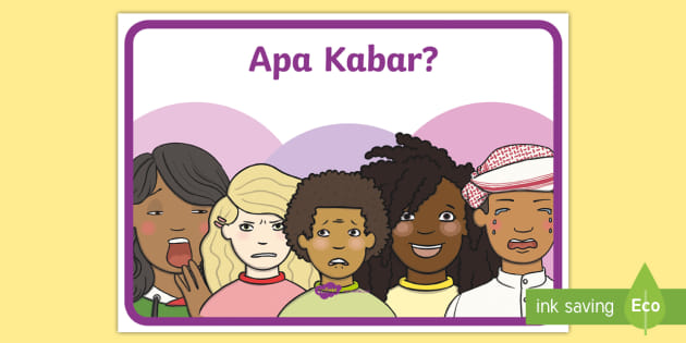 Indonesian How Are You Feeling Poster A4 (teacher made)