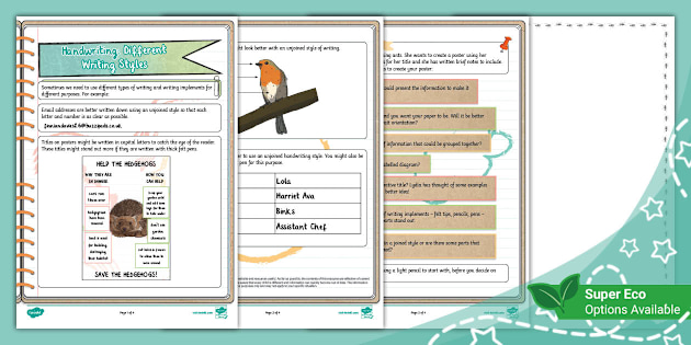 Year 6 Handwriting and Letter Formation Parent Guide and Activity Ideas
