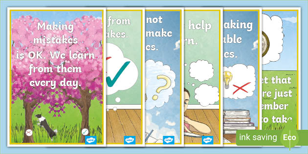 Memorable Mistakes Display Posters (teacher made)