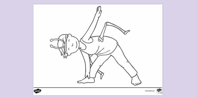 FREE! - Stick Insect Pose Colouring | Colouring Sheets