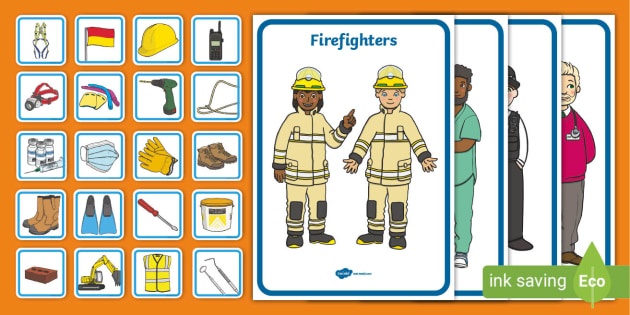 People Who Help Us Equipment Sorting Activity (teacher made)