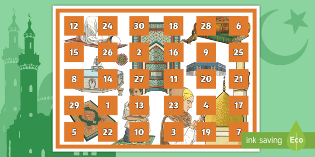 Ramadan Calendar Activity