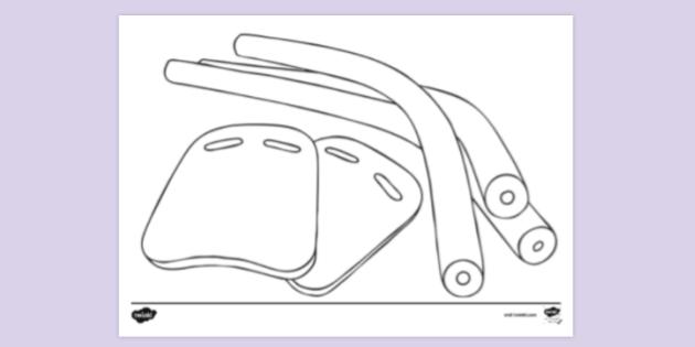 FREE! - Swimming Pool Floats Colouring Sheet | Colouring Sheets