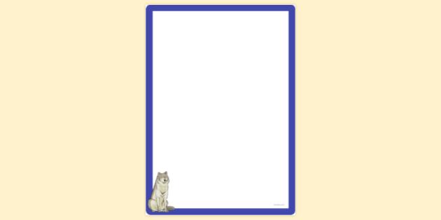 FREE! - Lupine Page Border | Page Borders | Twinkl Resources