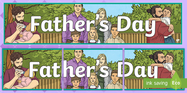 Father's Day Banner Year 3 and 4 (teacher made)
