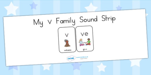 FREE! - My V Family Sound Strip (teacher made)