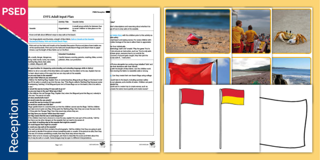 EYFS Seaside Safety Adult Input Plan and Resource Pack
