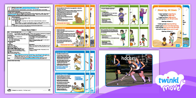 👉 Rackets, Bats, Sticks and Balls - Reception PE Games Lesson