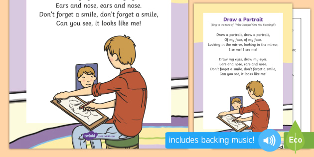 Draw a Portrait Song (teacher made)