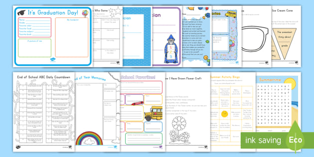 End of Year Activity Pack