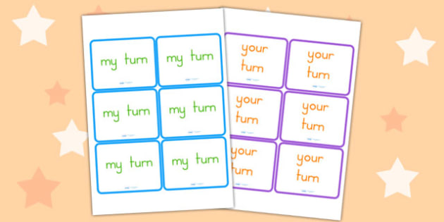 FREE! - My Turn Your Turn Visual Cards (teacher made) FREE! - My Turn Your Turn Visual Cards (teacher made)
