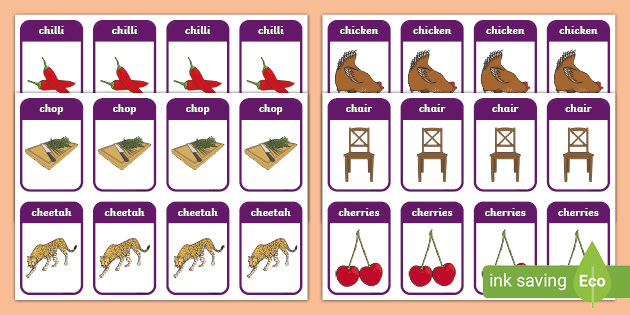 /ch/ Initial Sound Snap Game | Children's Snap Cards