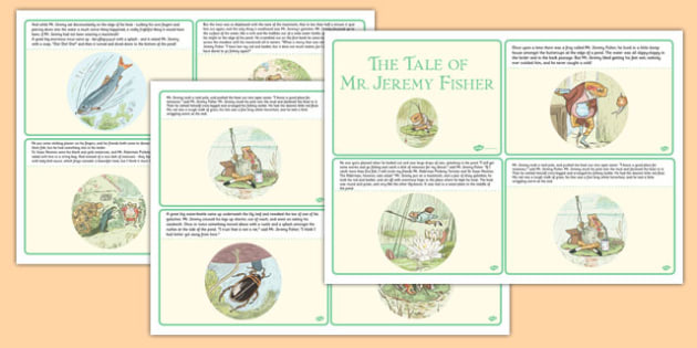 The Tale of Mr Jeremy Fisher Story Cards (teacher made)