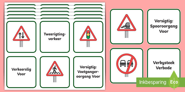 Suid-Afrikaanse Padtekens Paskaarte (teacher made)