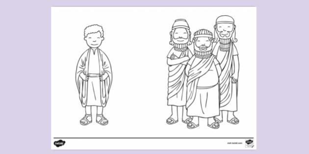 Daniel And Governors Colouring | Colouring Sheets