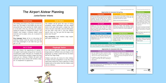 The Airport Aistear Planning Template (teacher made)