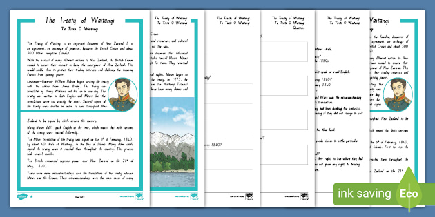 Treaty of Waitangi Act | Reading Comprehension | New Zealand