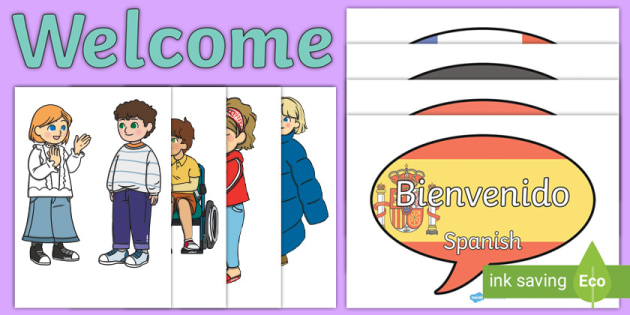 👉 Mixed Languages Welcome Door Display Pack
