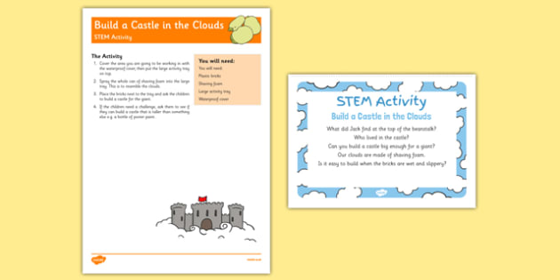 Build a Castle in the Clouds STEM Activity and Prompt Card Pack