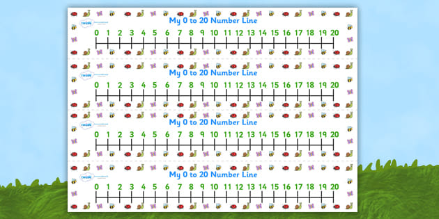 0-20 Number Line (Minibeasts) (teacher made)
