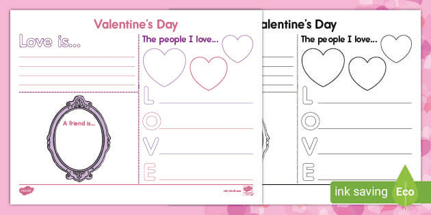 Valentine’s Day Writing Keepsake | Resource | Twinkl
